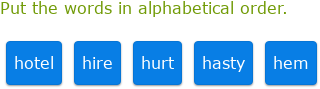 IXL - Order alphabetically based on the first two letters (Year 4 ...