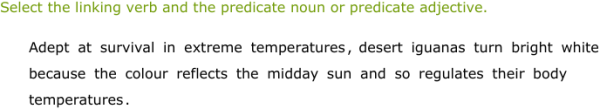 IXL - Identify linking verbs, predicate adjectives and predicate nouns ...