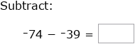IXL - Subtract integers (Year 7 maths practice)