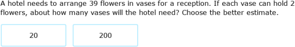 IXL - Estimate quotients: word problems (Year 3 maths practice)