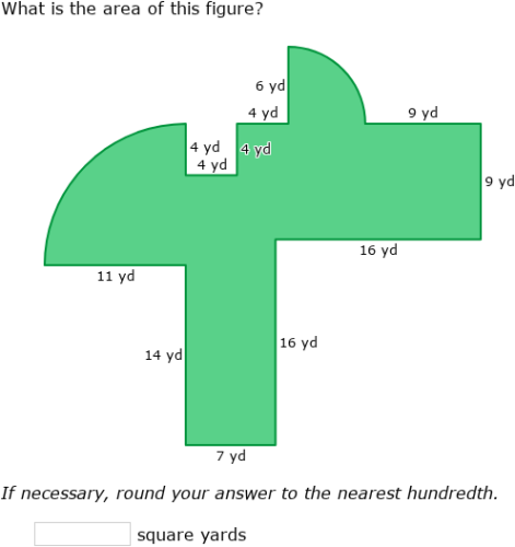 IXL - Area of compound figures (Year 10 maths practice)