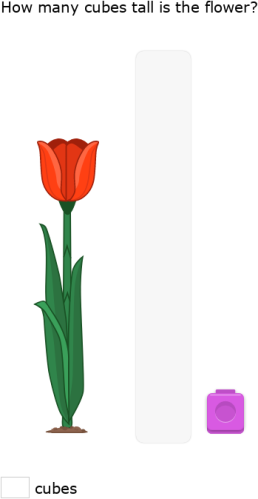 IXL - Measure height with cubes (Year 1 maths practice)