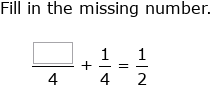 IXL - Complete addition and subtraction number sentences with fractions ...