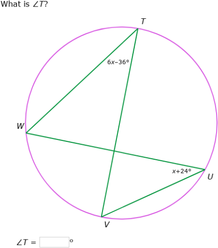 IXL - Inscribed angles (Year 11 maths practice)