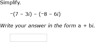 IXL - Add and subtract complex numbers (Year 12 maths practice)