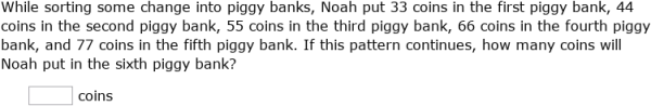 IXL - Number sequences: word problems (Year 8 maths practice)