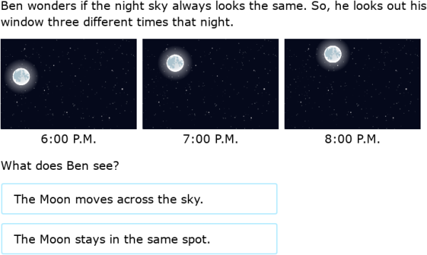 IXL - The night sky (Foundation science practice)