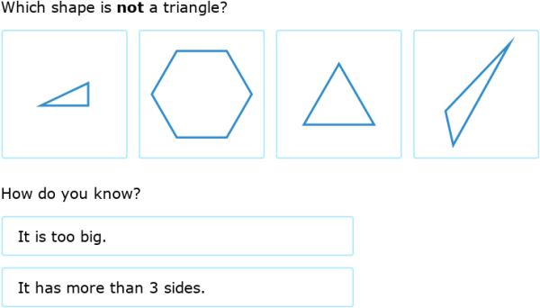 IXL - Name the two-dimensional shape and explain your answer (Year 1 ...