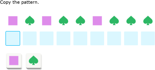 IXL - Growing patterns (Year 1 maths practice)