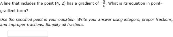 IXL - Point-gradient form: write an equation (Year 10 maths practice)