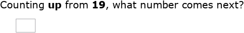IXL - Count up and down to find the next number - up to 20 (Foundation ...