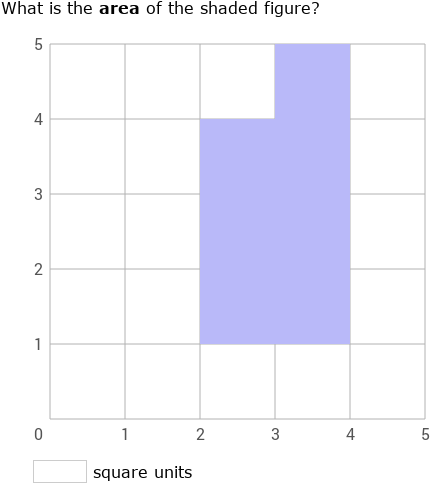 IXL - Area of figures on grids (Year 4 maths practice)