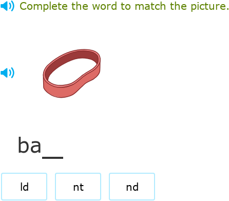 IXL - Complete the word with the right final consonant blend ...