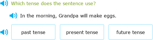 IXL - Is the sentence in the past, present or future tense? (Year 2 ...