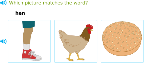 IXL - Choose the picture that matches the short e word (Foundation ...