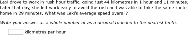 IXL - Rate of travel: word problems (Year 10 maths practice)