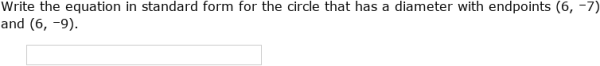 IXL - Write equations of circles in standard form (Year 12 maths practice)