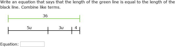 IXL - Write and solve equations that represent diagrams (Year 9 maths ...