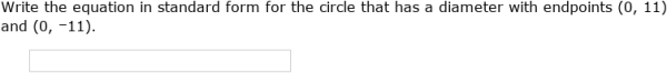 IXL - Write equations of circles in standard form using properties (Year 10 maths practice)