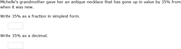 IXL - Convert between percents, fractions and decimals: word problems ...