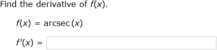 IXL - Find derivatives of inverse trigonometric functions (Year 12 maths practice)