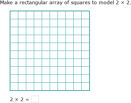 IXL - Make arrays to model multiplication (Year 2 maths practice)