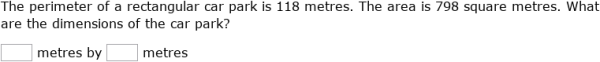 IXL - Area and perimeter: word problems (Year 6 maths practice)