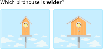 IXL - Wide and narrow (Foundation maths practice)