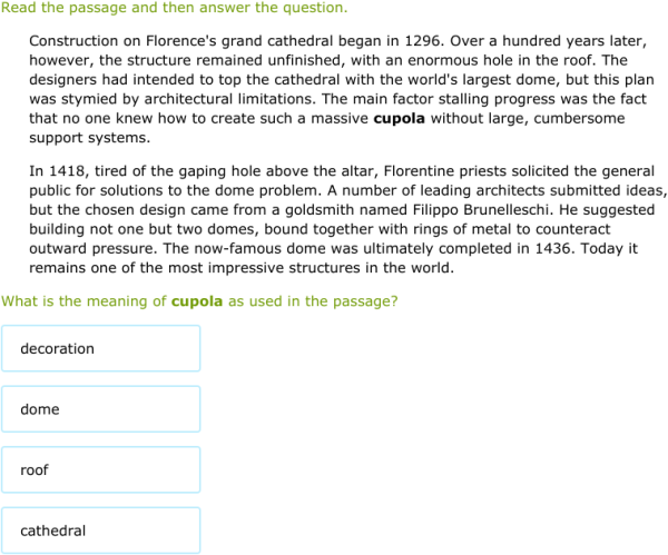 IXL - Use context to identify the meaning of a word (Year 7 English ...
