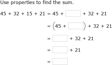 IXL - Add using properties (Year 7 maths practice)