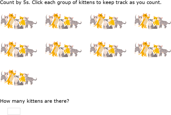 IXL - Learn to skip-count by twos, fives and tens (Year 1 maths practice)