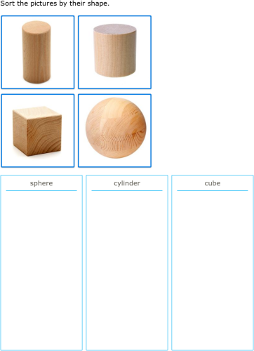 IXL - Sort objects by three-dimensional shape (Foundation science practice)