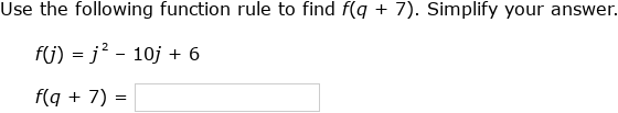 IXL - Evaluate a function: plug in an expression (Year 9 maths practice)