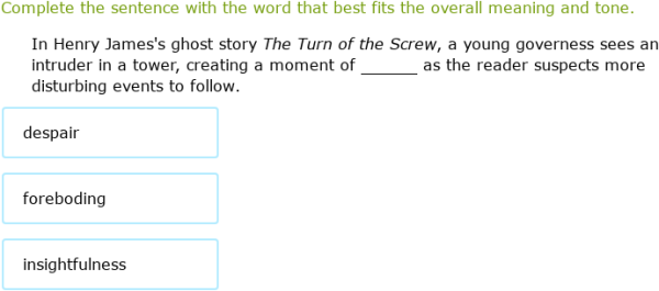 IXL - Choose the word whose connotation and denotation best match the ...