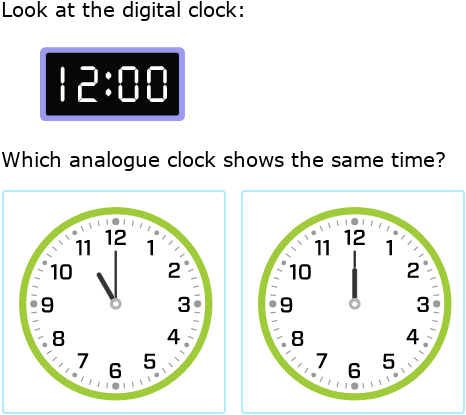 IXL - Match analogue and digital clocks (Foundation maths practice)