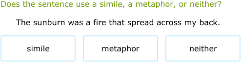IXL - Identify similes and metaphors (Year 5 English practice)