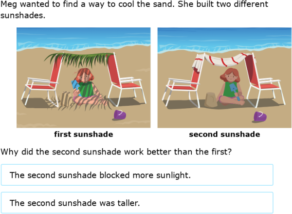 IXL - Design a sunshade (Foundation science practice)