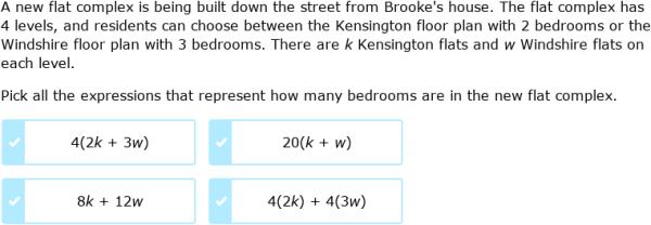 IXL - Identify equivalent linear expressions: word problems (Year 8 ...