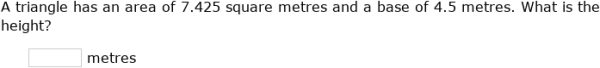IXL - Area of triangles (Year 7 maths practice)