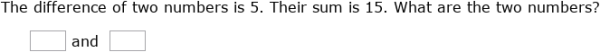 Ixl Find Two Numbers Based On Sum And Difference Year 3 Maths Practice