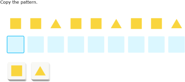 IXL - Repeating patterns (Year 2 maths practice)