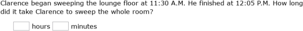 IXL - Elapsed time: word problems (Year 6 maths practice)