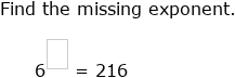 IXL - Find the missing exponent or base (Year 6 maths practice)