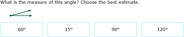 IXL - Estimate angle measurements (Year 5 maths practice)