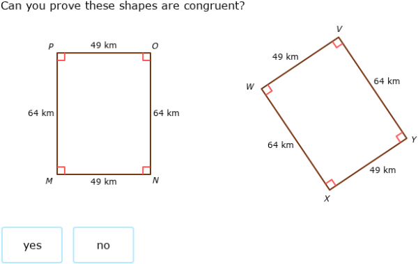 IXL - Identify congruent figures (Year 8 maths practice)