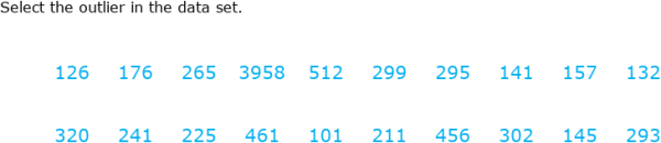IXL - Identify an outlier (Year 7 maths practice)