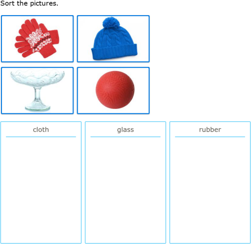 IXL - Sort objects by material (Foundation science practice)