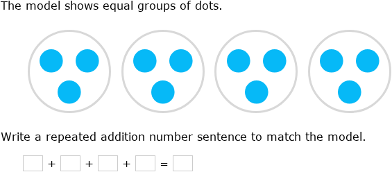 IXL - Write addition sentences for equal groups - sums to 25 (Year 3 ...