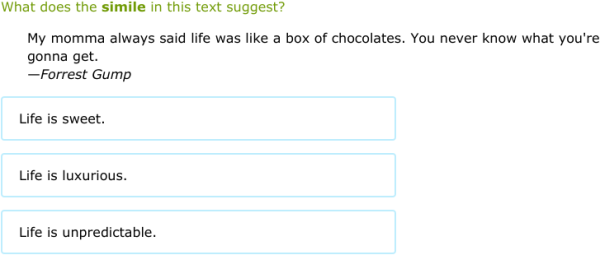 IXL - Interpret figures of speech (Year 8 English practice)