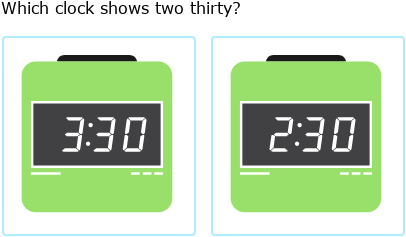 IXL - Match digital clocks and times (Year 2 maths practice)